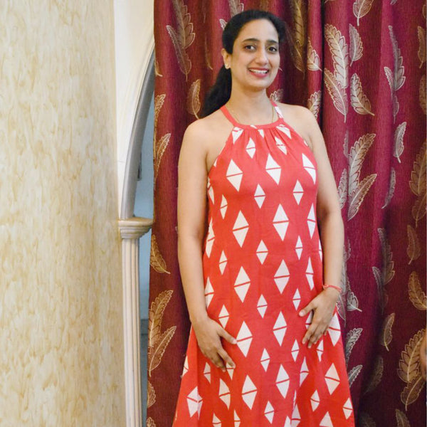 Red Diamond Dress – Tusha designs